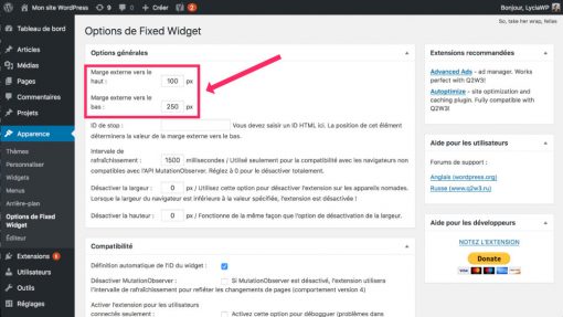 How do I fix Divi's sidebar to increase its visibility?