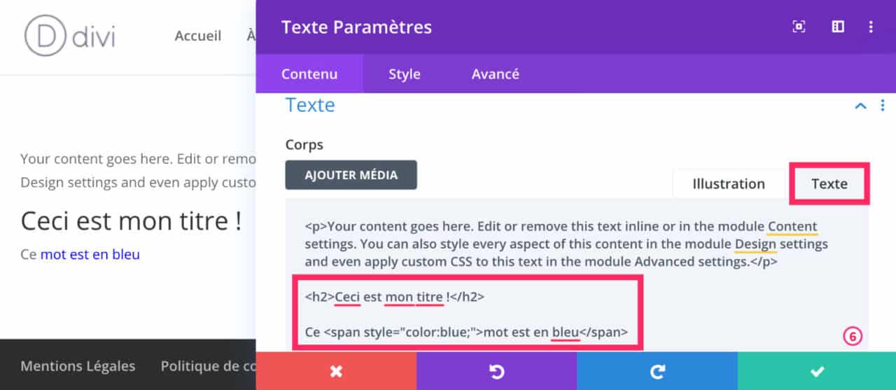 Code personnalisé dans Divi : où ajouter du CSS, JavaScript, PHP