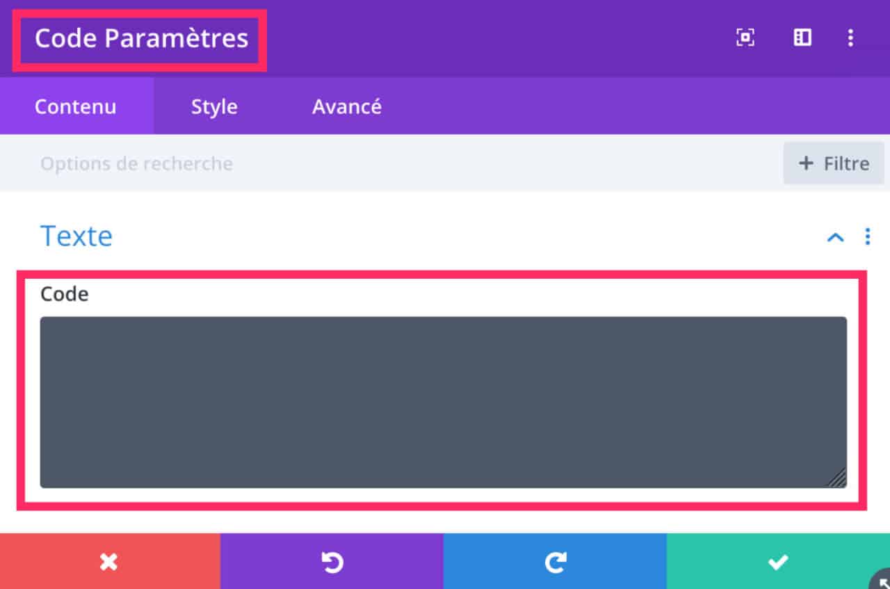Code personnalisé dans Divi : où ajouter du CSS, JavaScript, PHP