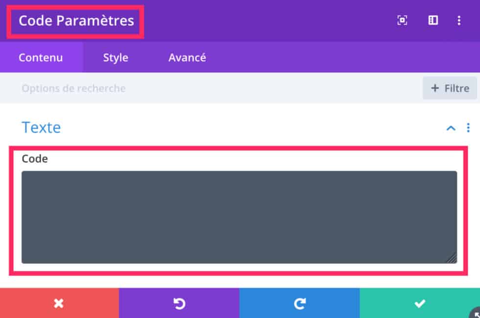 Code personnalisé dans Divi : où ajouter du CSS, JavaScript, PHP