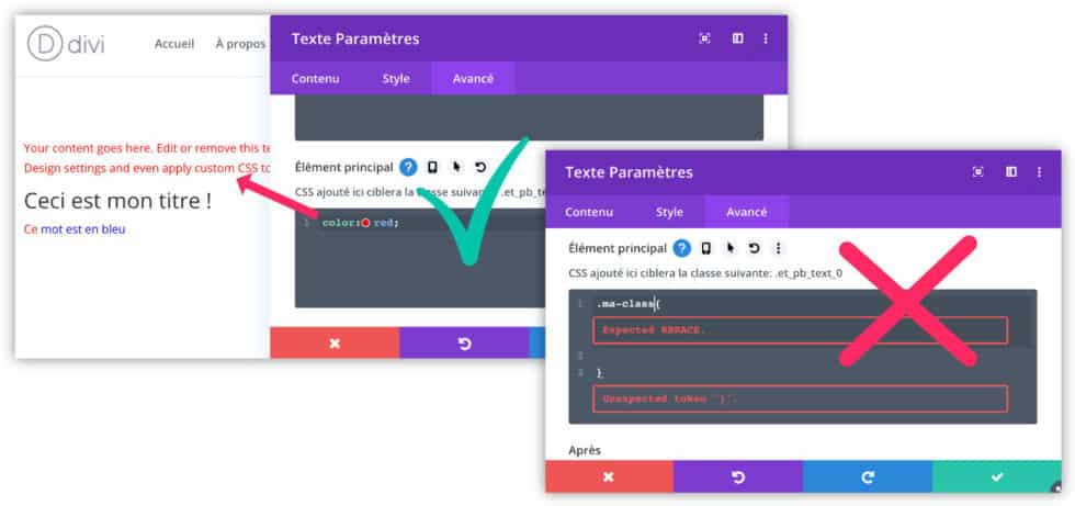 Code personnalisé dans Divi : où ajouter du CSS, JavaScript, PHP