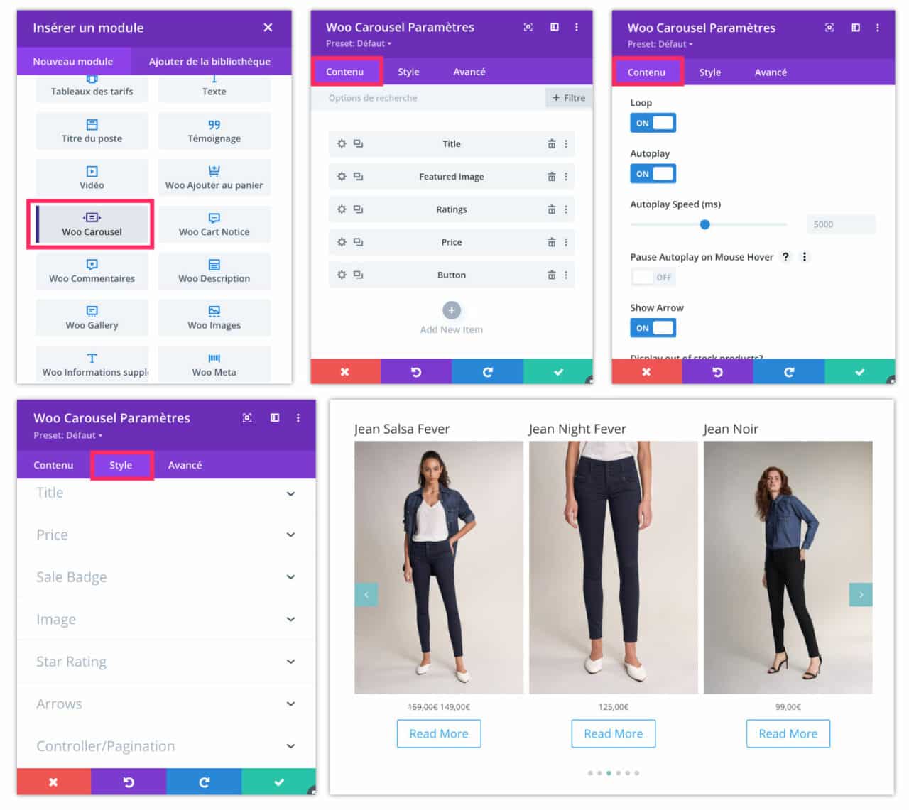 Créez un carrousel de produits WooCommerce avec Divi