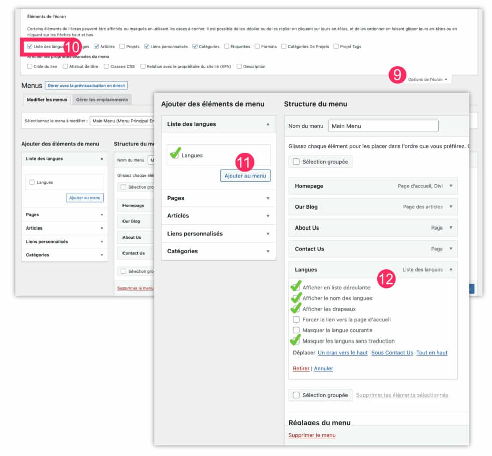 Polylang and Divi: how to translate all parts of your site?